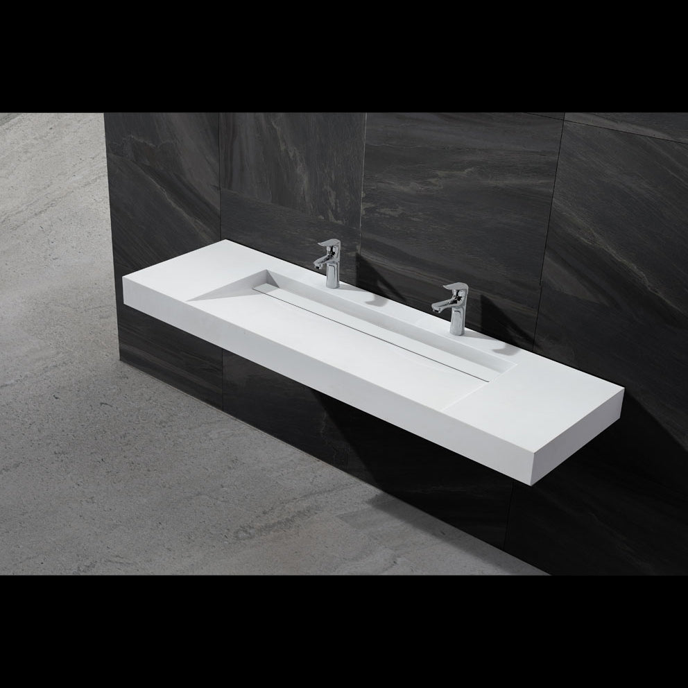 Rectangular Wall Mounted Bathroom Sink - DW-215 – ADM Bathroom