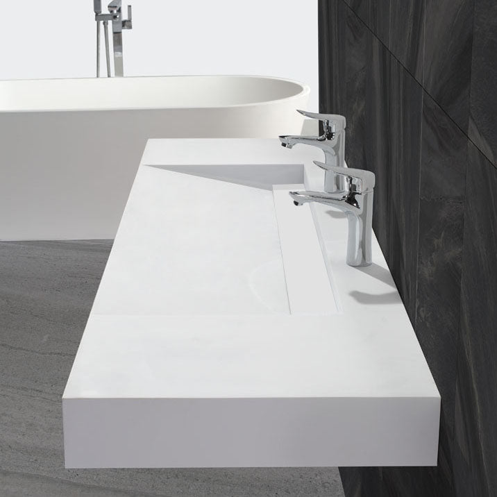 Rectangular Wall Mounted Bathroom Sink - DW-215 – ADM Bathroom