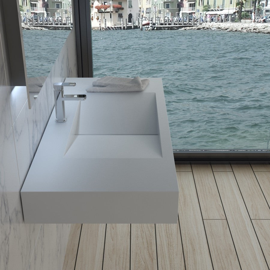 Ramped Wall Mounted Sink DW-113 – ADM Bathroom