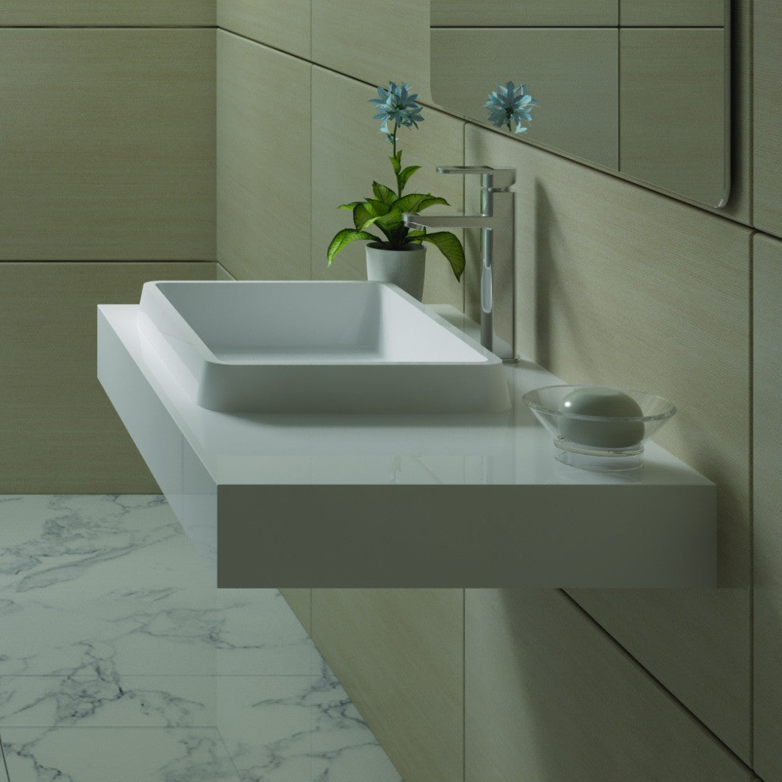 Wall Mounted Sink DW-114 – ADM Bathroom