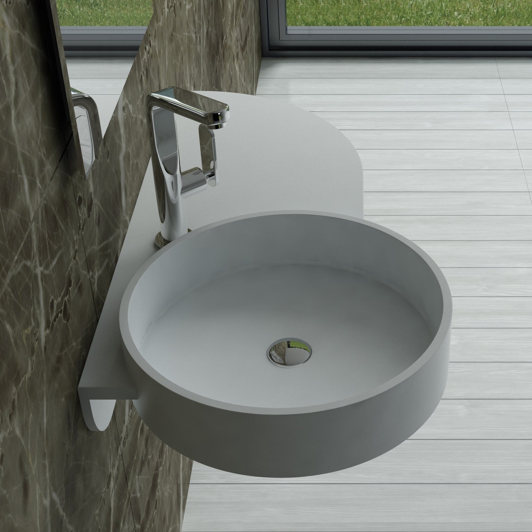 Wall Mounted Sink DW-123 – ADM Bathroom