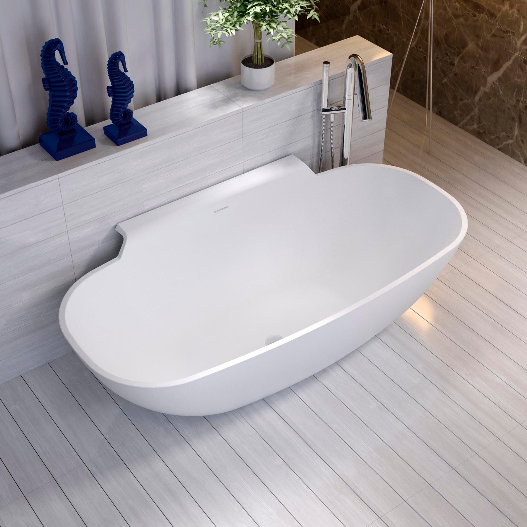 Oval Freestanding Bath Tub (71" x 35") – ADM Bathroom